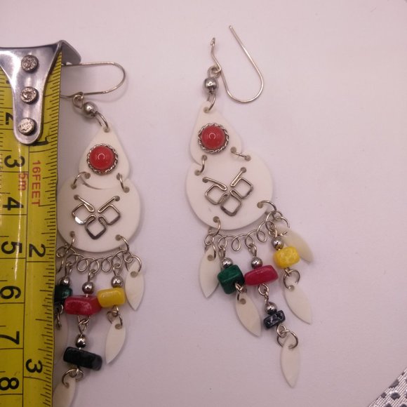 Jewelry | Peruvian Earrings In Alpaca And Natural Stone Andean ...